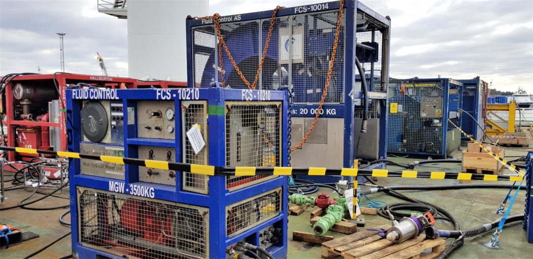 FCS equipment onboard the Technip vessel Deep Arctic - Fluid Control